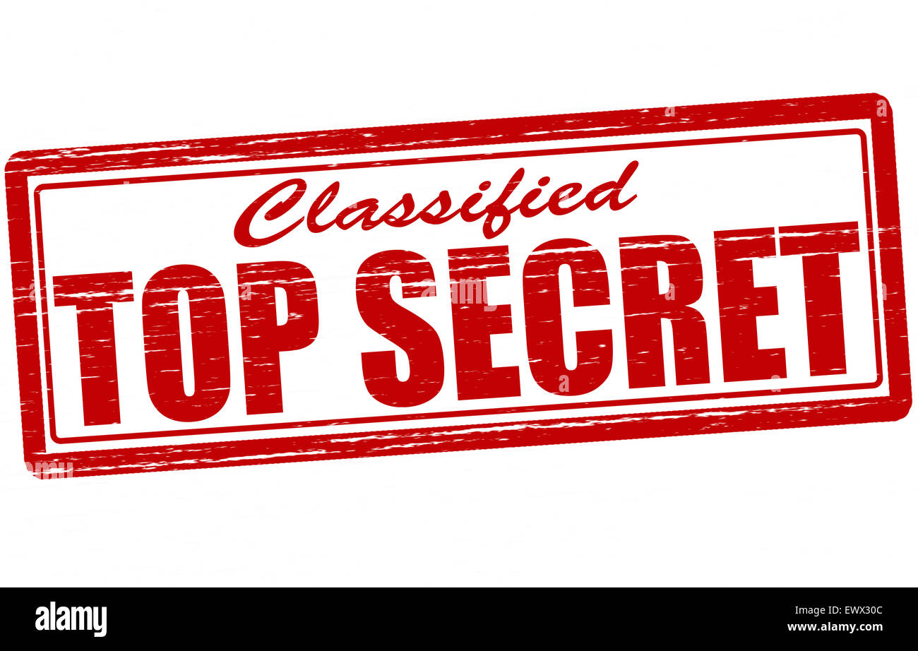 Stamp with text classified top secret inside, illustration Stock Photo ...