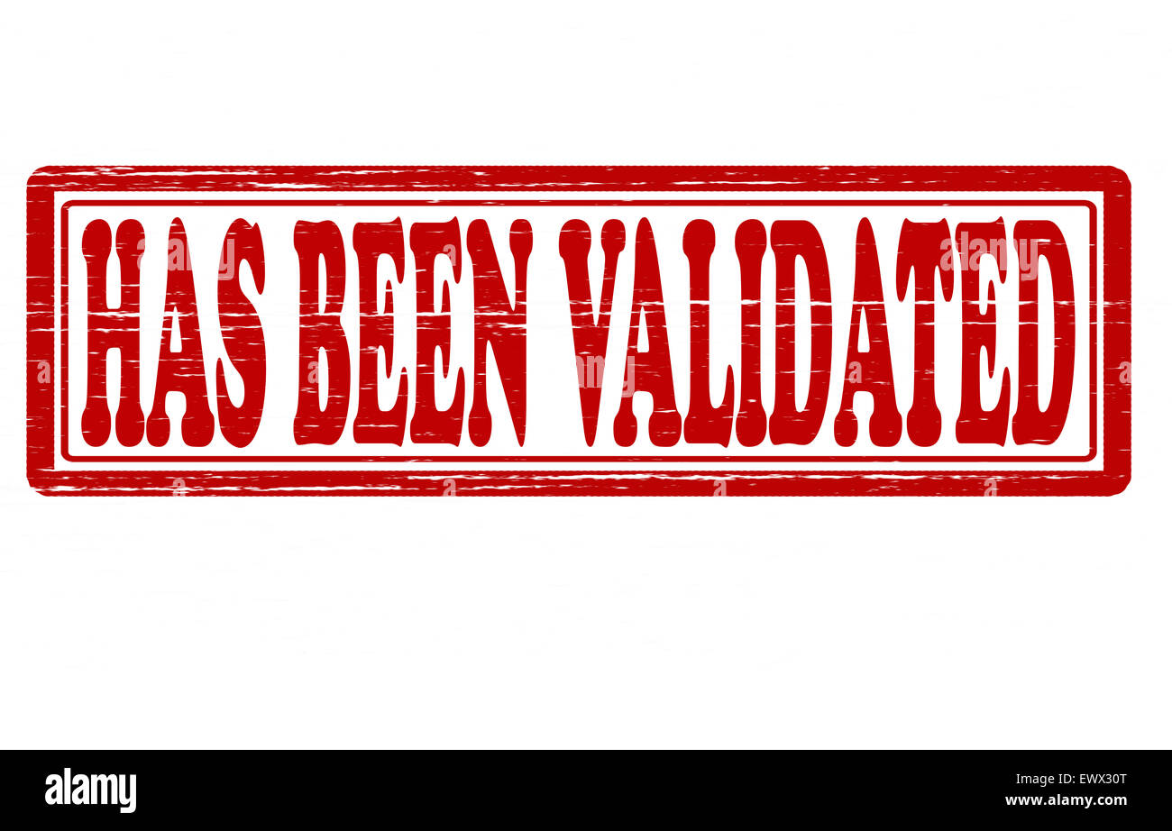 Validated stamp hi-res stock photography and images - Alamy
