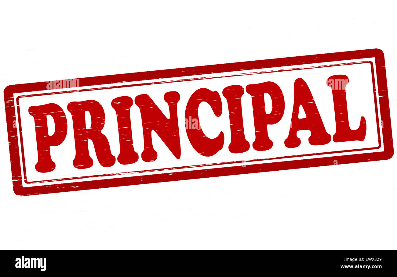 Stamp with word principal inside, illustration Stock Photo - Alamy