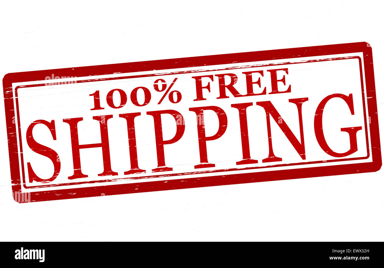 Stamp with text free shipping inside, illustration Stock Photo - Alamy