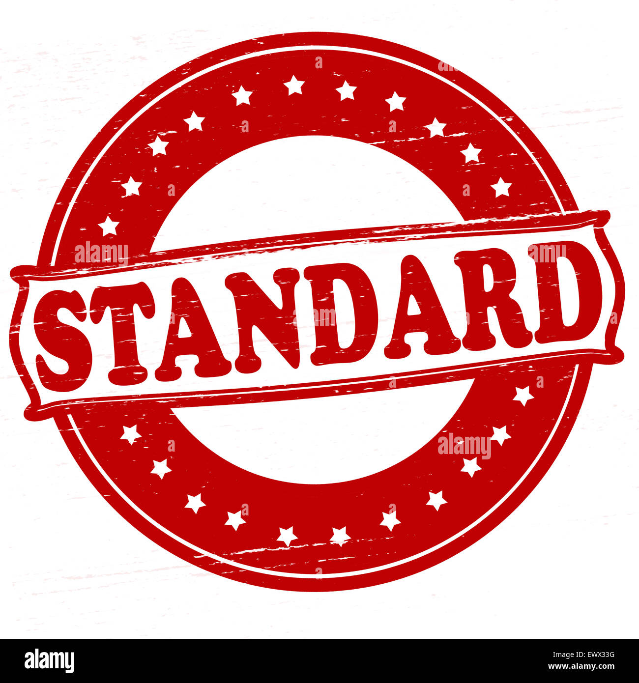 Stamp with text standard inside, illustration Stock Photo - Alamy