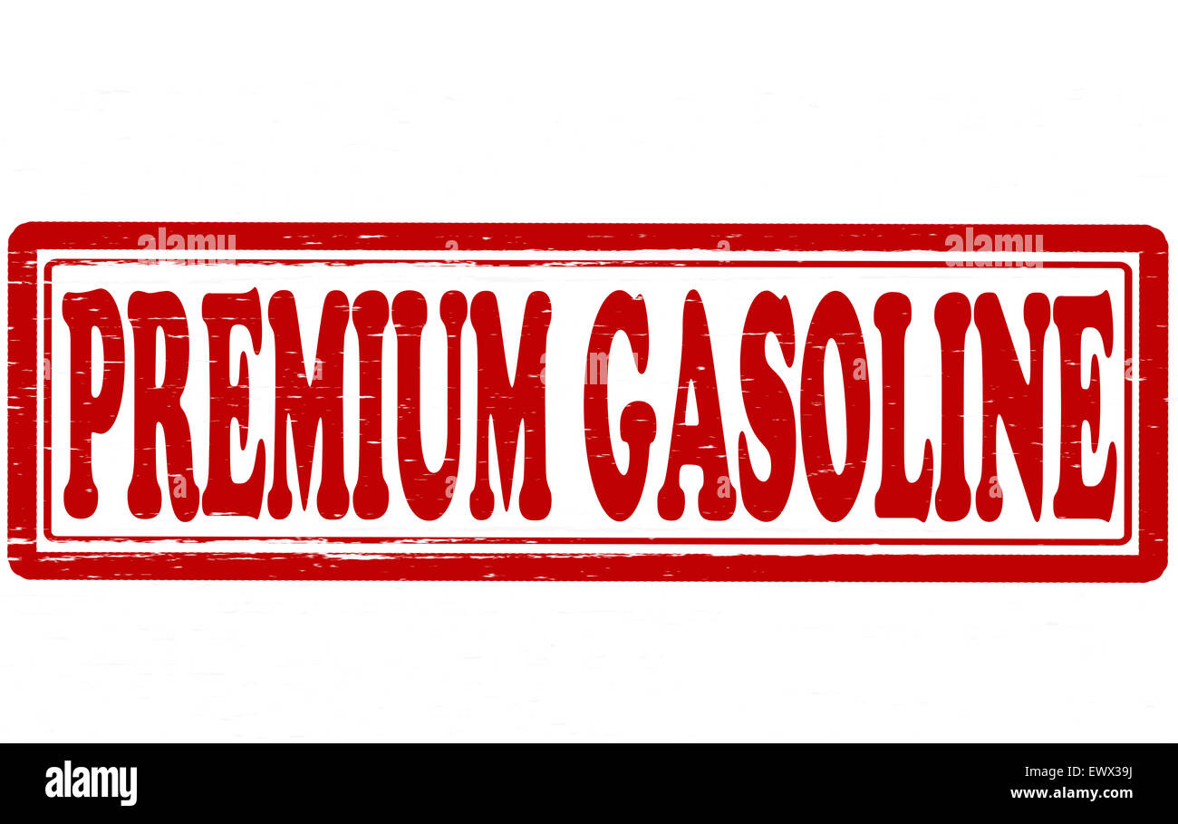 Stamp with text premium gasoline inside, illustration Stock Photo - Alamy