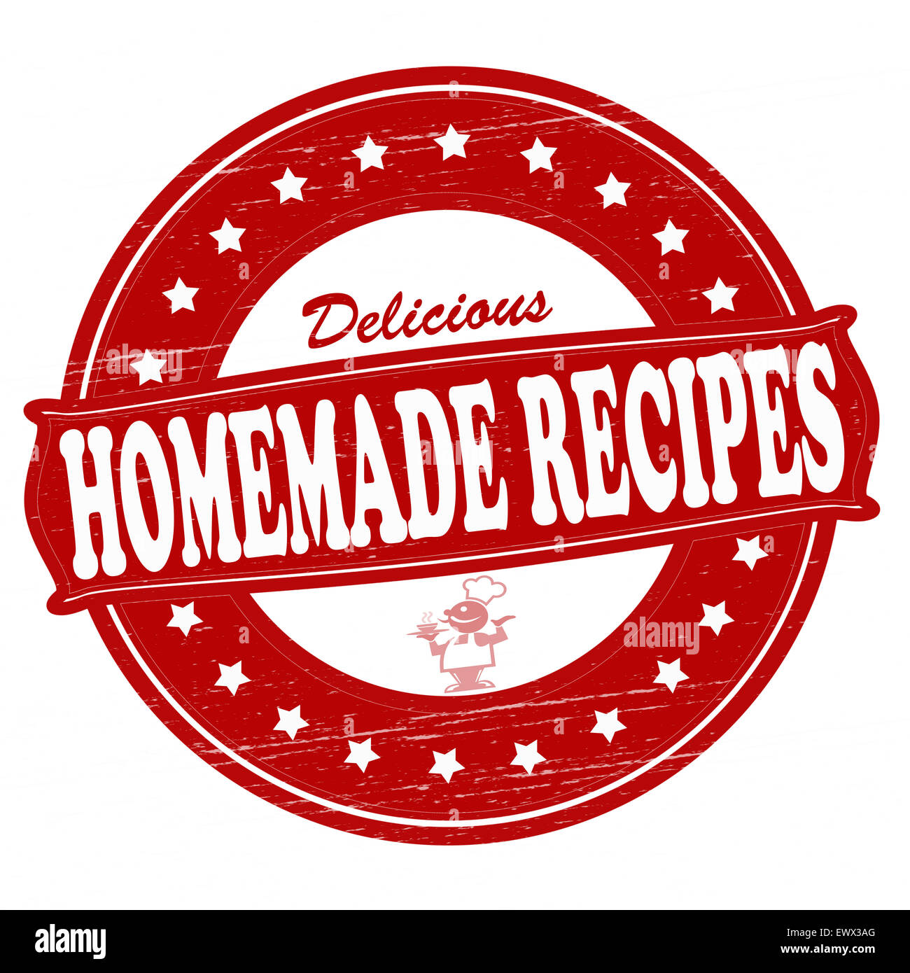 Stamp with text recipes here inside hi-res stock photography and images ...