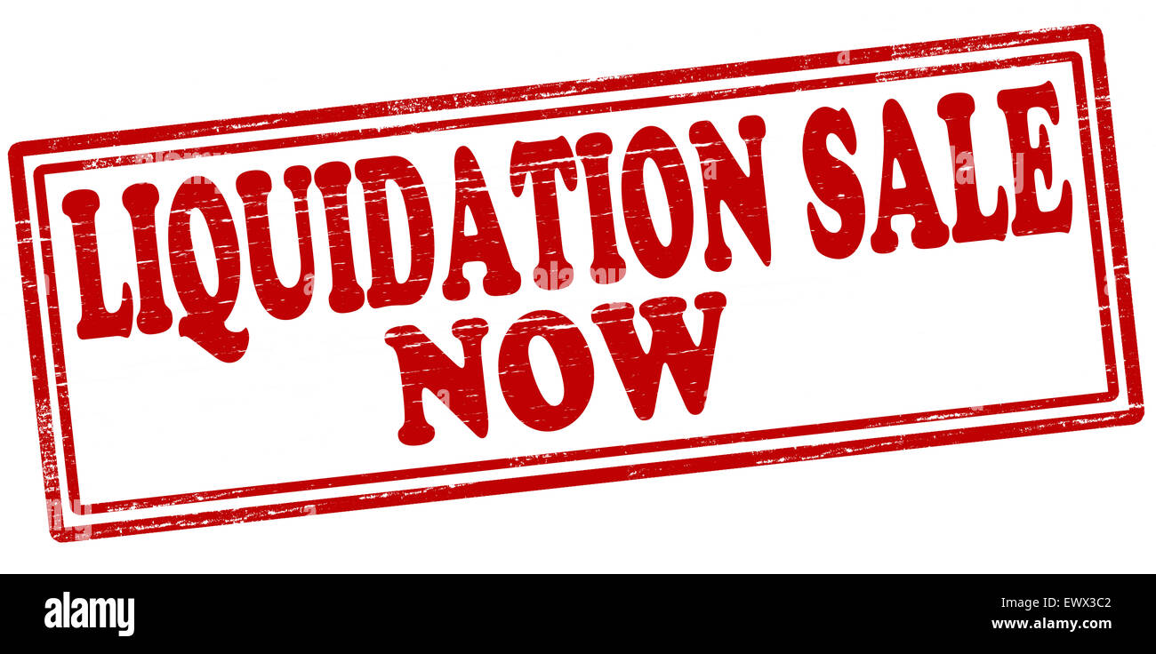 Sign liquidation sale hi-res stock photography and images - Alamy