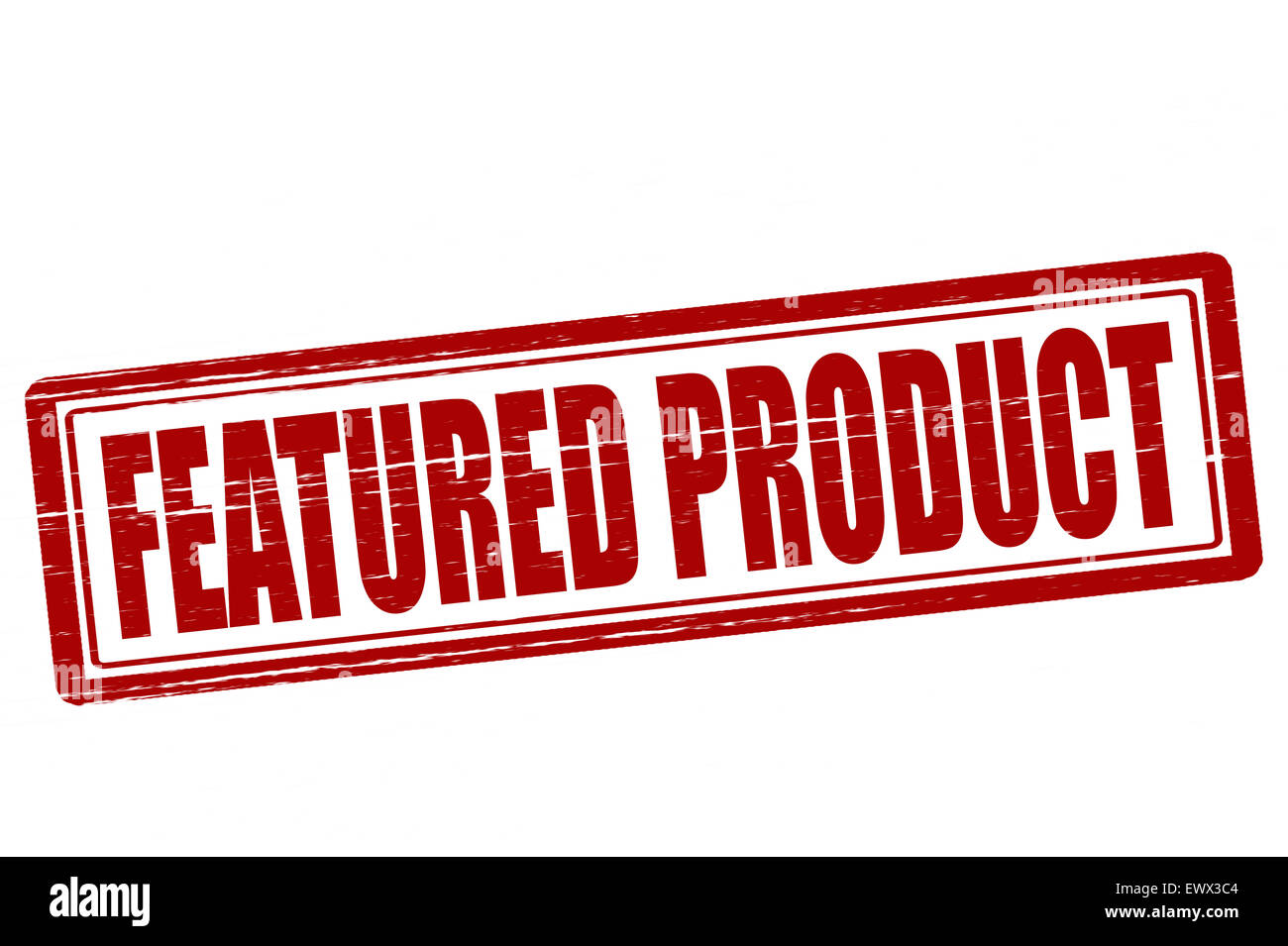 Stamp with text featured product inside, illustration Stock Photo - Alamy