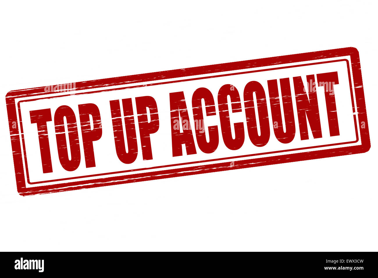 Stamp with text top up account inside, illustration Stock Photo - Alamy