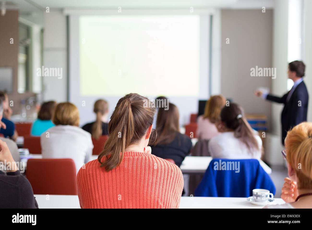 Lecture at university Stock Photo - Alamy