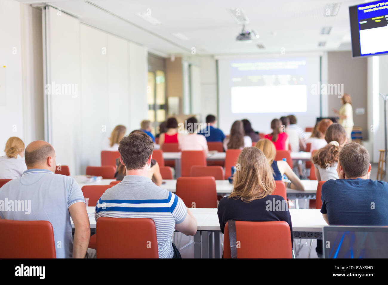 Lecture at university Stock Photo - Alamy