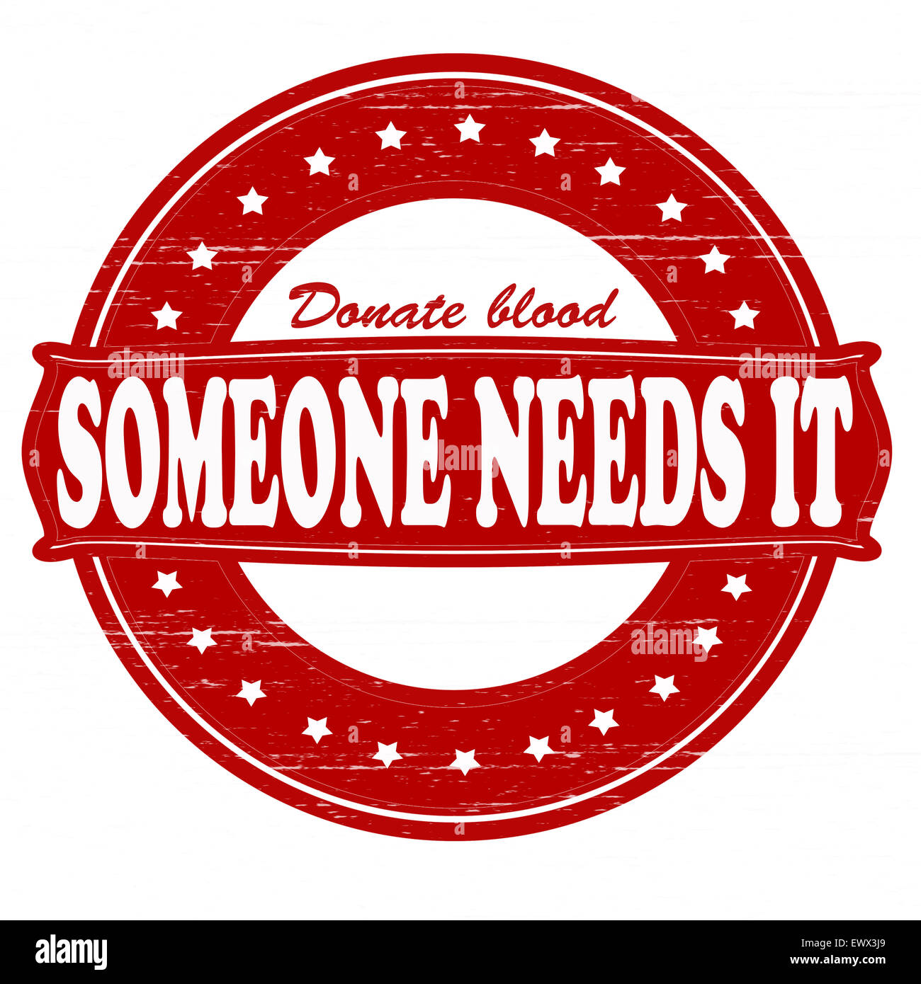 Stamp with text someone needs it inside, illustration Stock Photo - Alamy