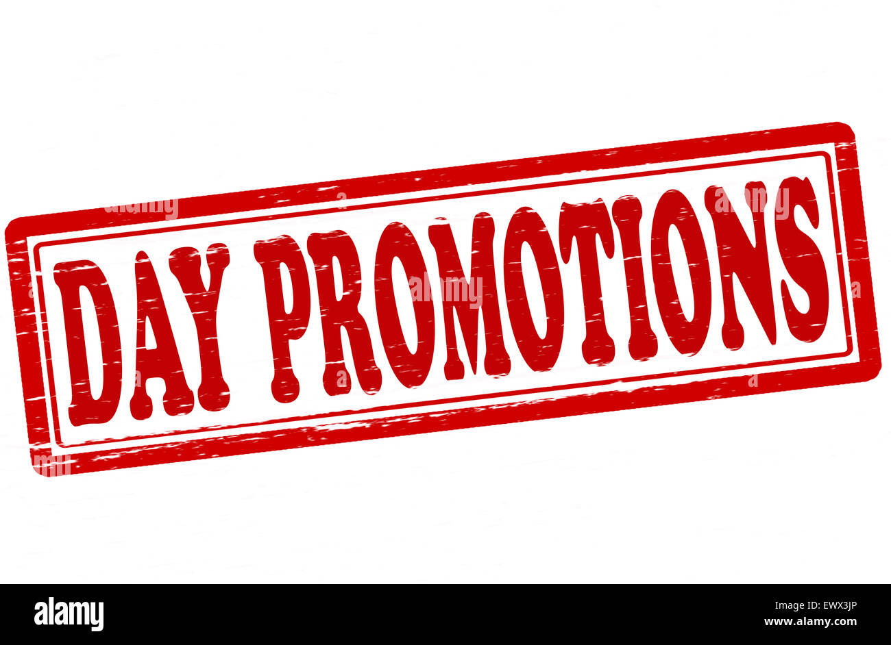 Stamp with text day promotions inside, illustration Stock Photo - Alamy