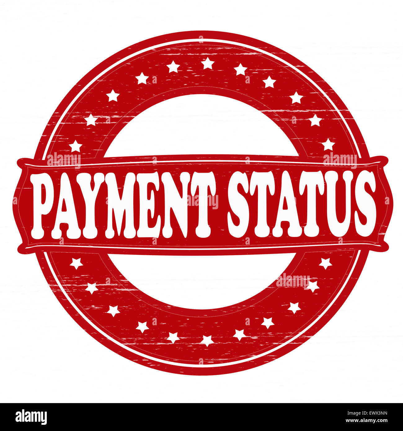 Stamp with text payment status inside, illustration Stock Photo - Alamy