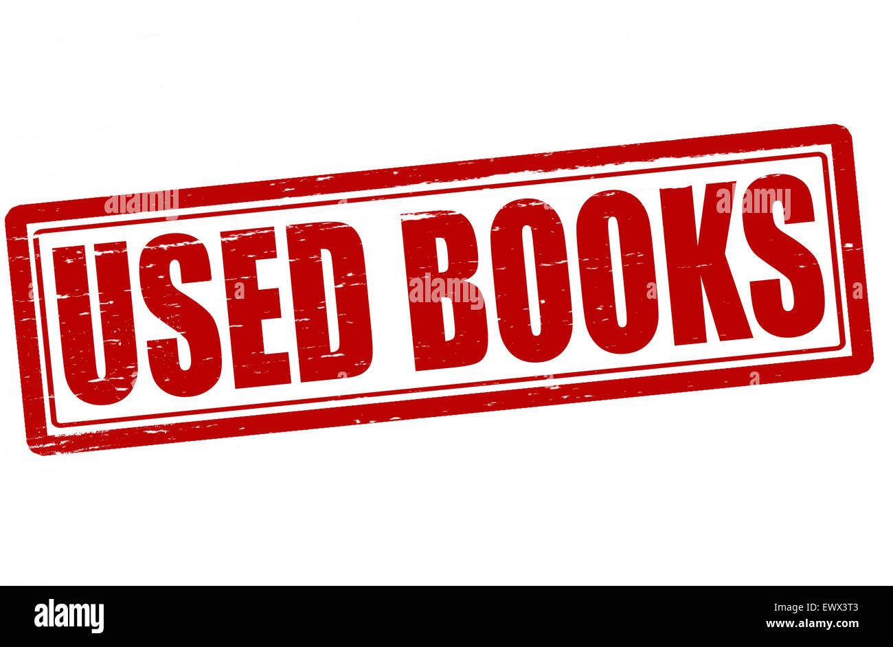 Stamp with text used books inside, illustration Stock Photo - Alamy