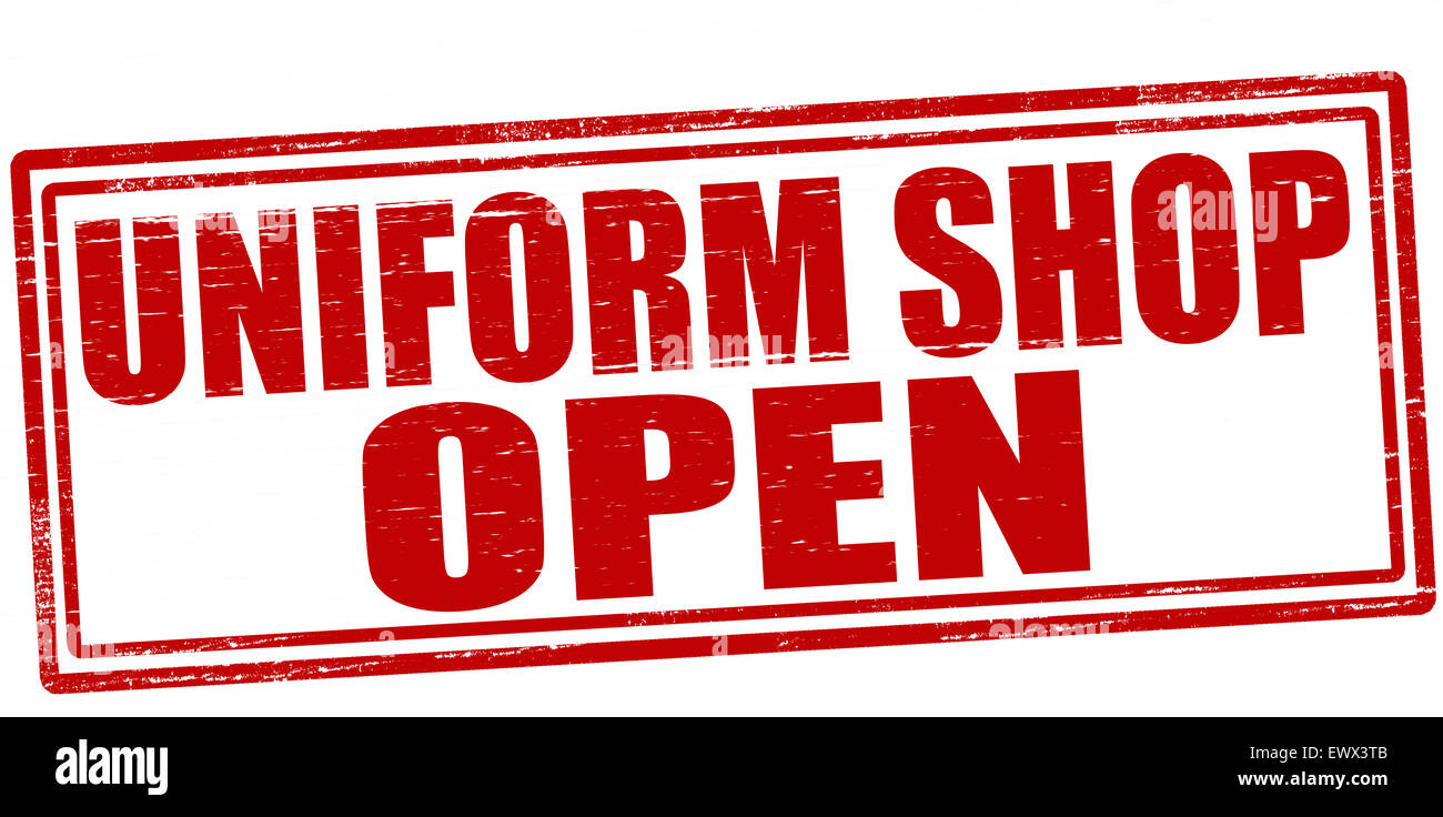 Stamp with text uniform shop inside hi-res stock photography and images ...