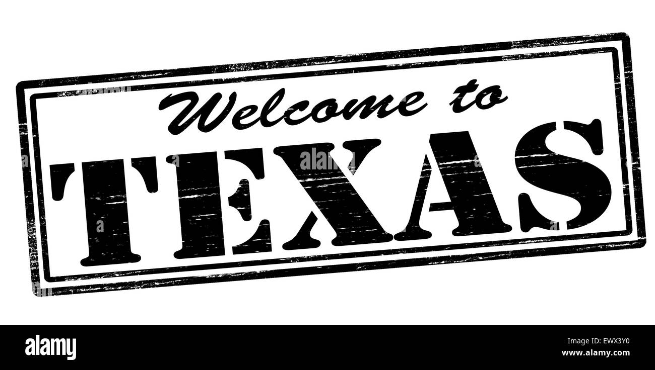 Welcome texas sign hi-res stock photography and images - Alamy