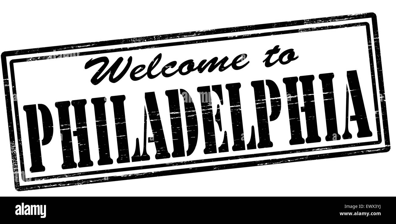Welcome philadelphia black stamp hi-res stock photography and images ...