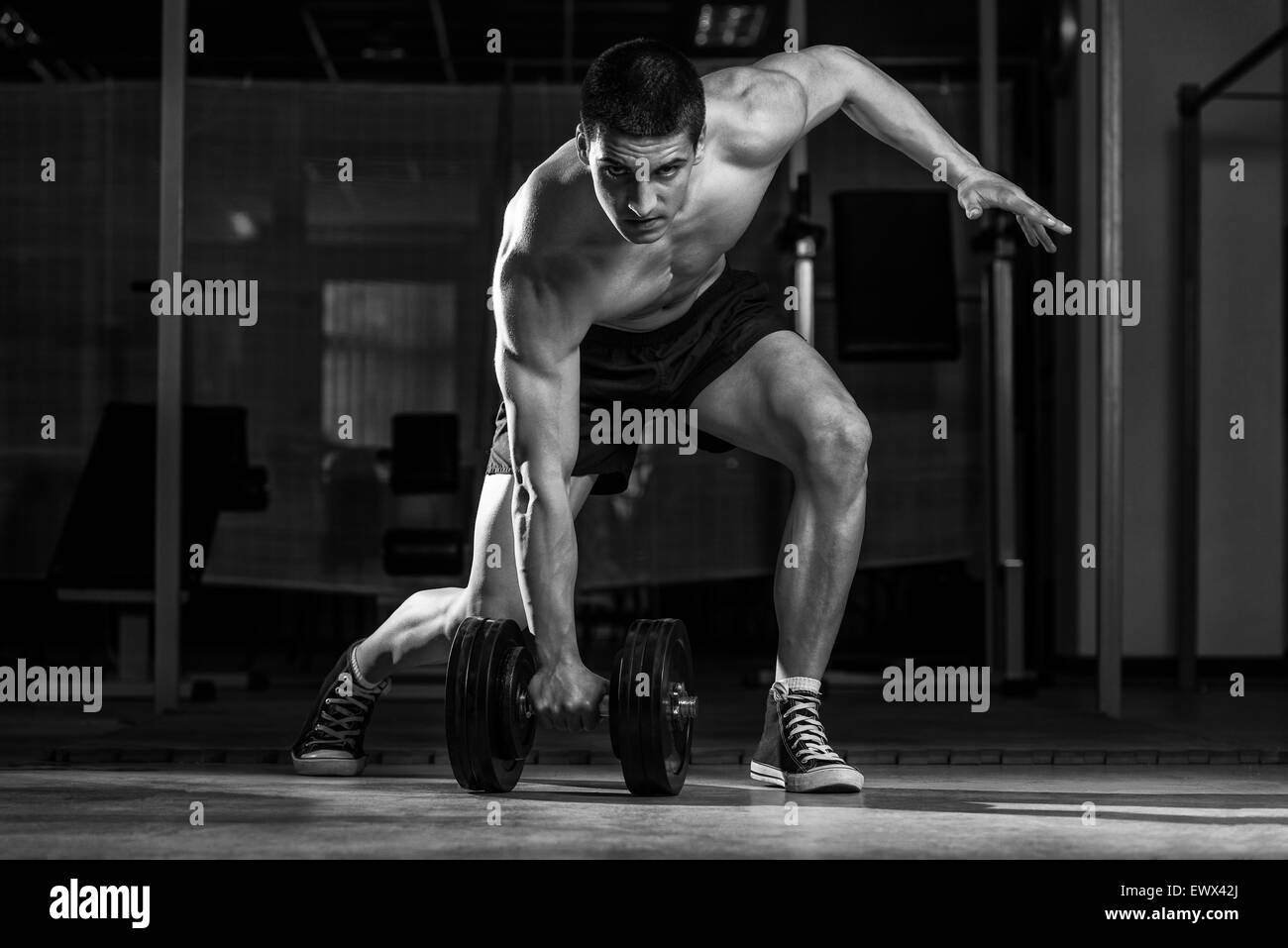 Muscle physical power Black and White Stock Photos & Images - Alamy