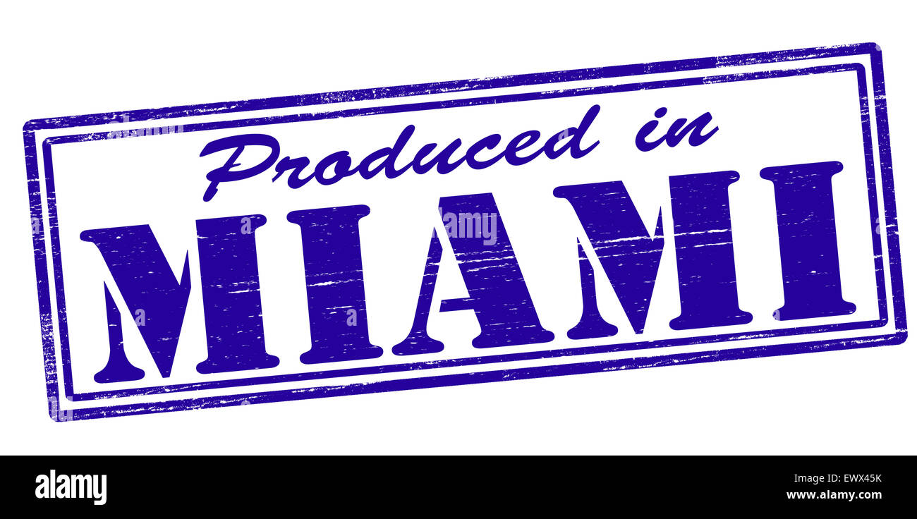 Miami stamp hi-res stock photography and images - Alamy
