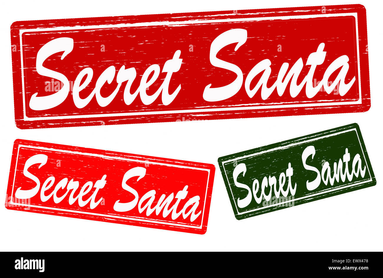 Secret santa stamp hi-res stock photography and images - Alamy