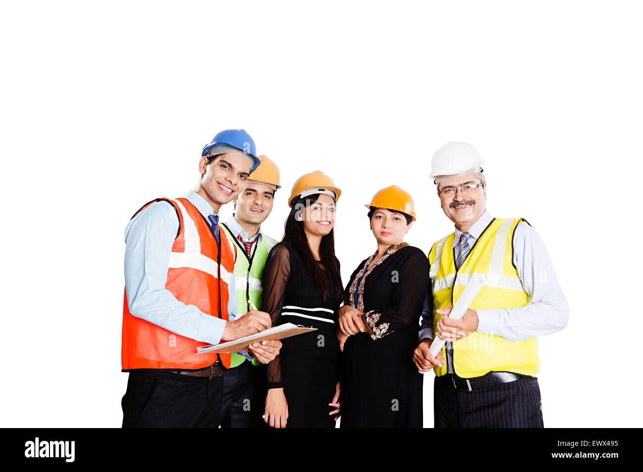 indian group Architect Teamwork Stock Photo - Alamy