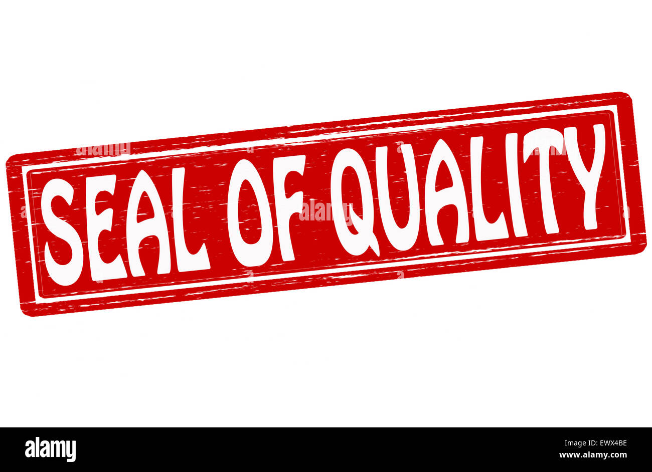 Stamp with text seal of quality inside, illustration Stock Photo - Alamy