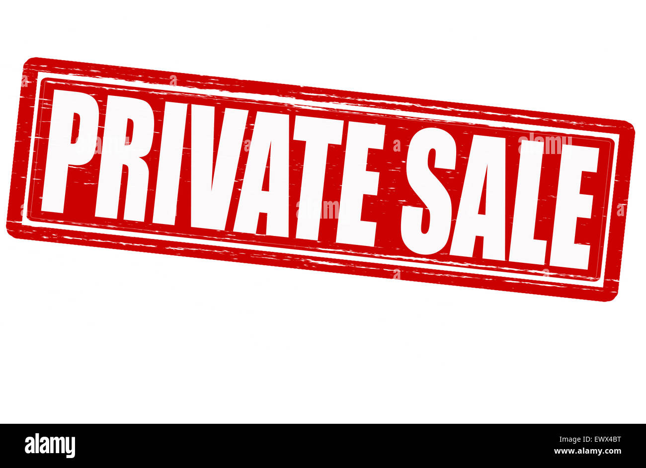 Stamp with text private sale inside, illustration Stock Photo - Alamy