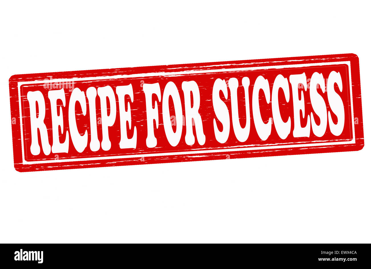 Stamp with text recipe for success inside, illustration Stock Photo - Alamy