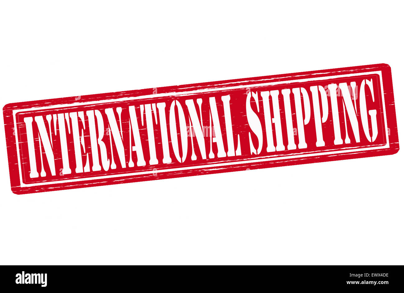 Stamp with text international shipping inside, illustration Stock Photo ...