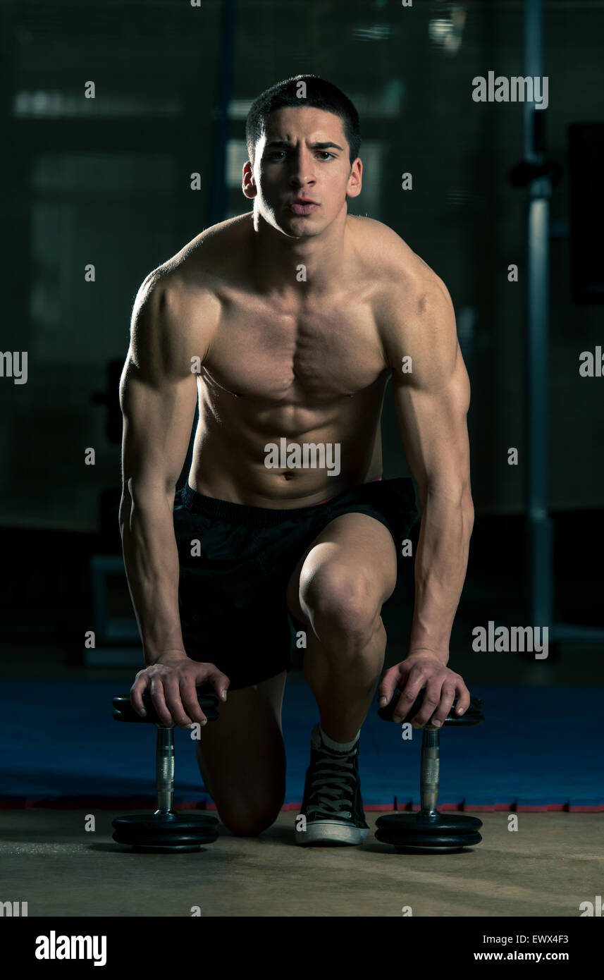 Strong teenage male hi-res stock photography and images - Alamy