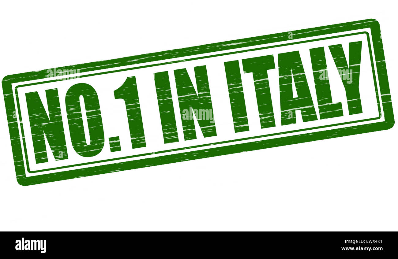 Stamp with text no one in Italy inside, illustration Stock Photo - Alamy