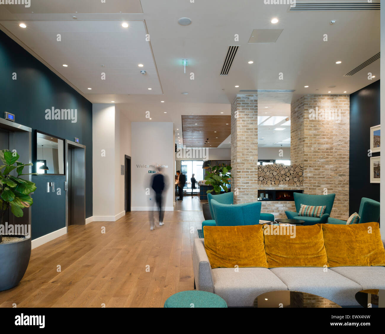 General view of hotel reception. Spring Mews Student Living, London ...
