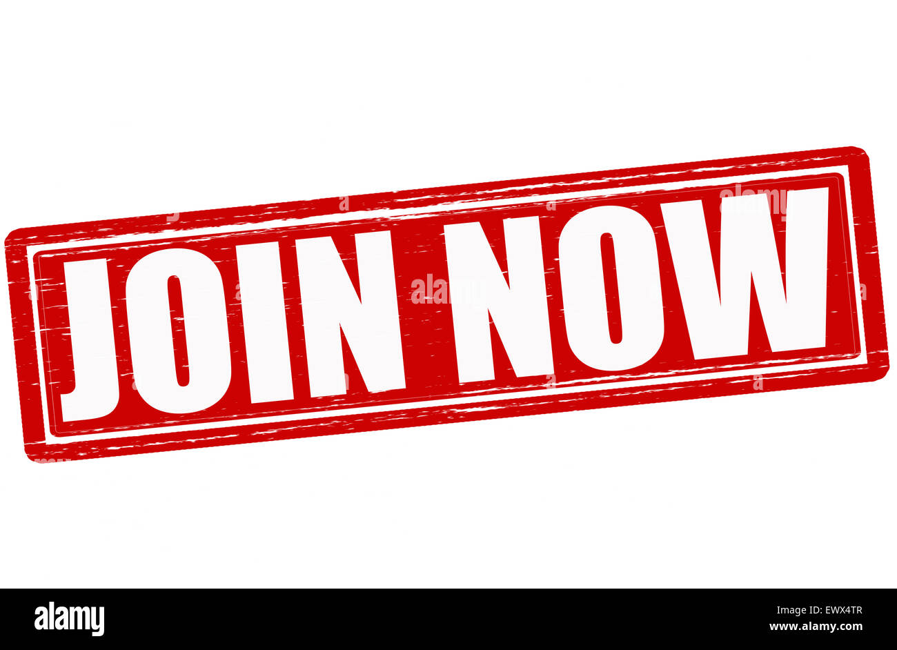 Stamp with text join now inside, illustration Stock Photo - Alamy