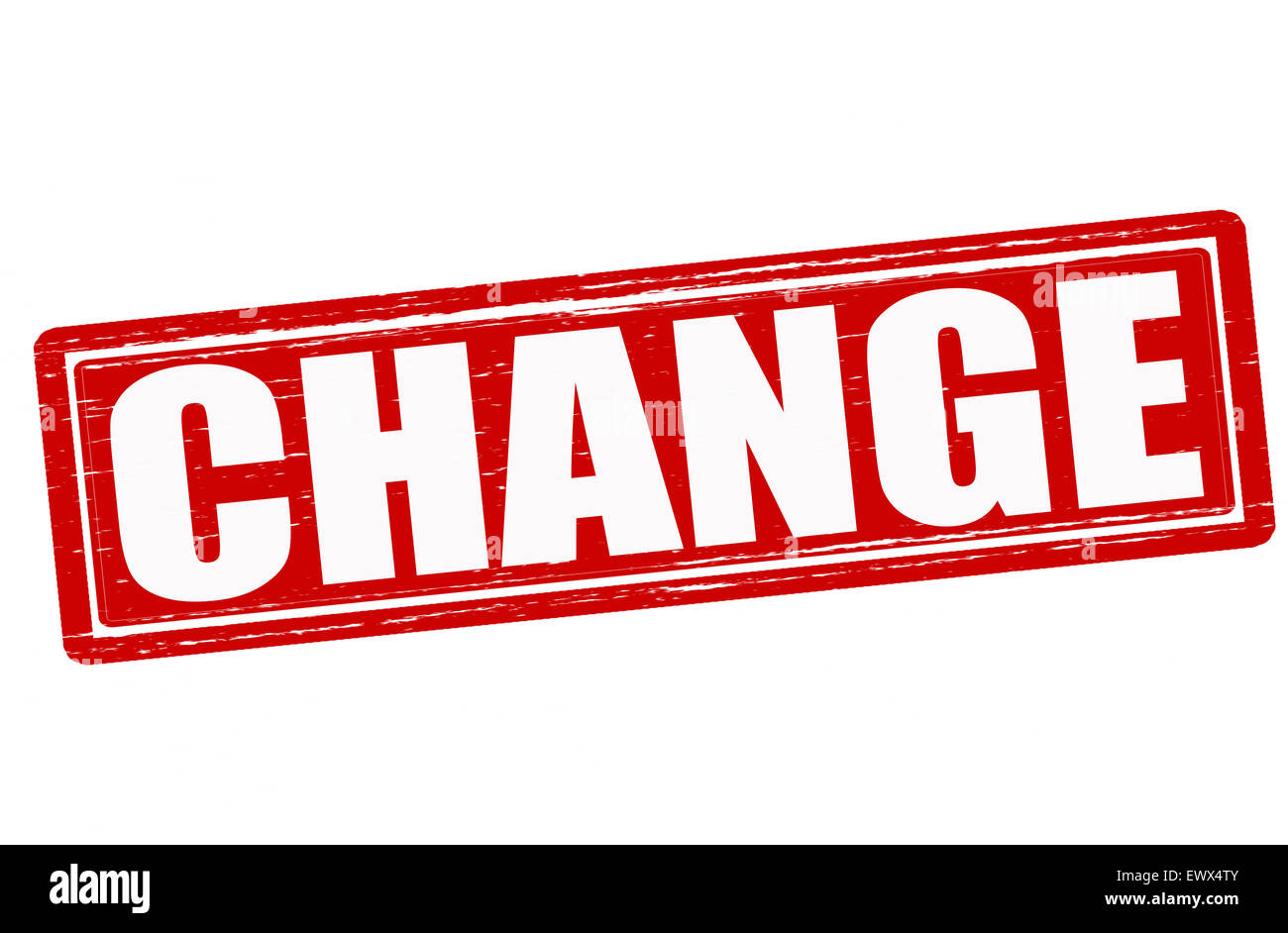 Stamp with word change inside, illustration Stock Photo - Alamy