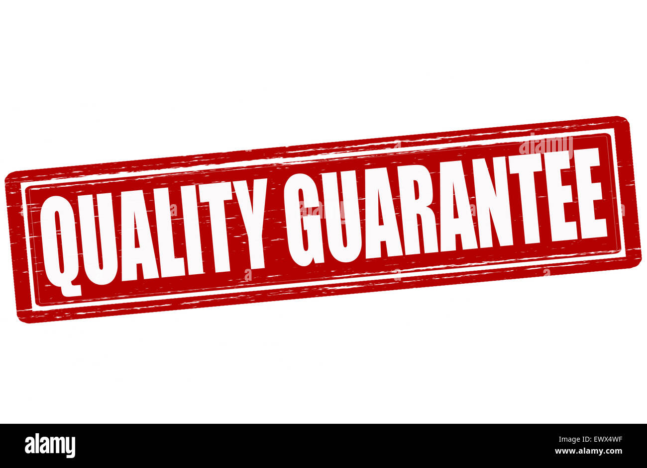 Stamp with text quality guarantee inside, illustration Stock Photo - Alamy