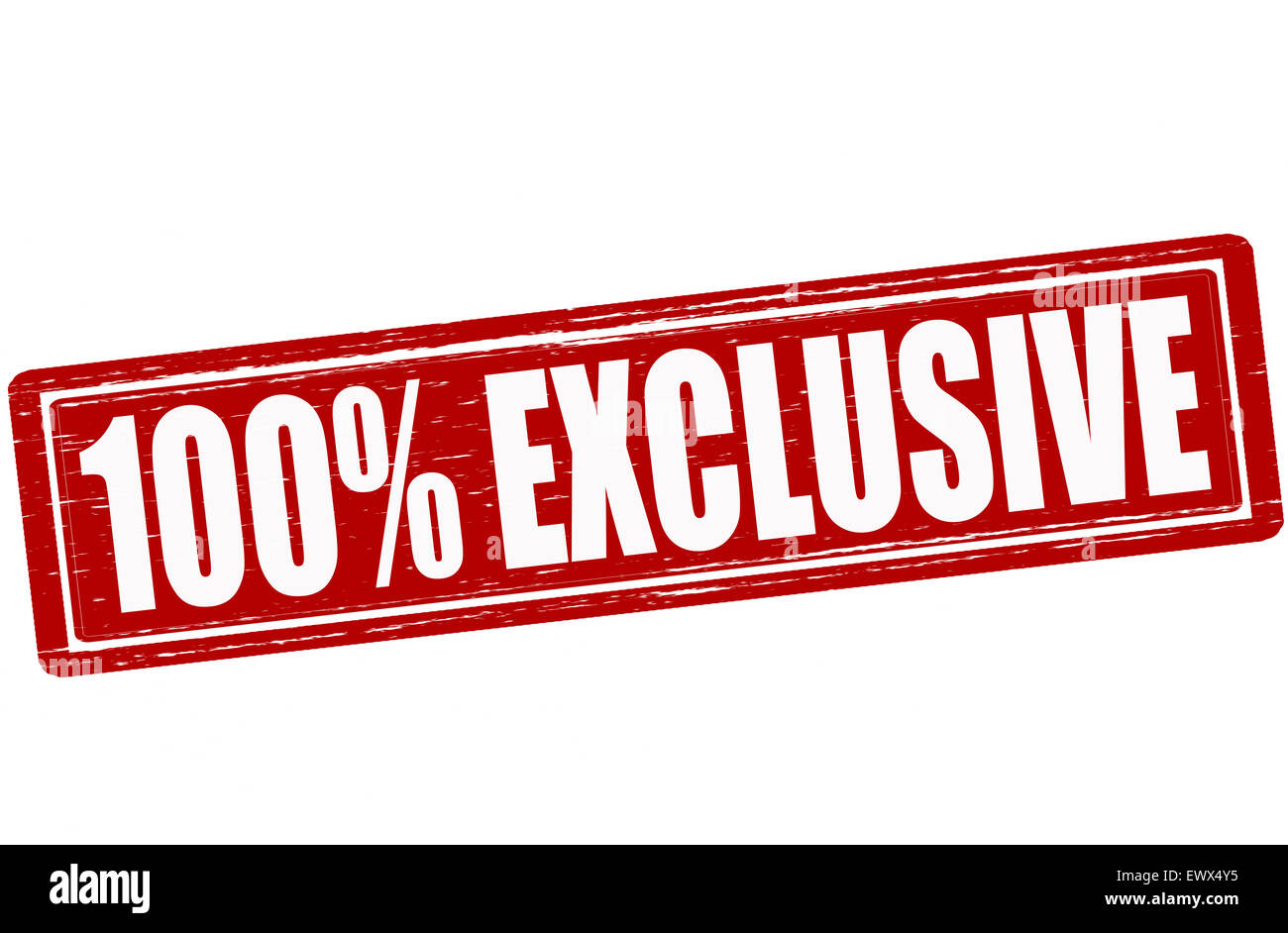 Stamp with text exclusive inside, illustration Stock Photo - Alamy