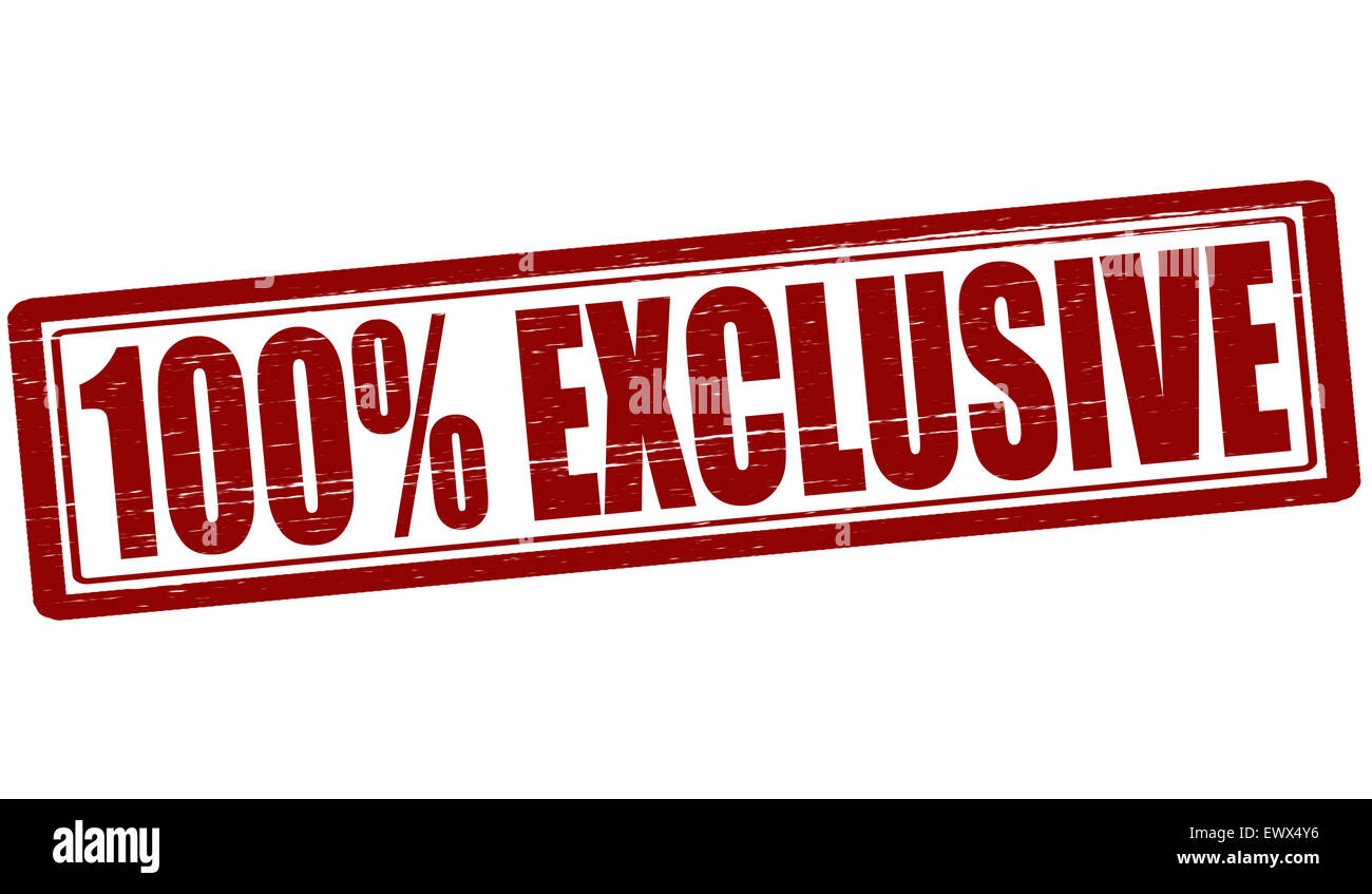 Stamp with text exclusive inside hi-res stock photography and images ...