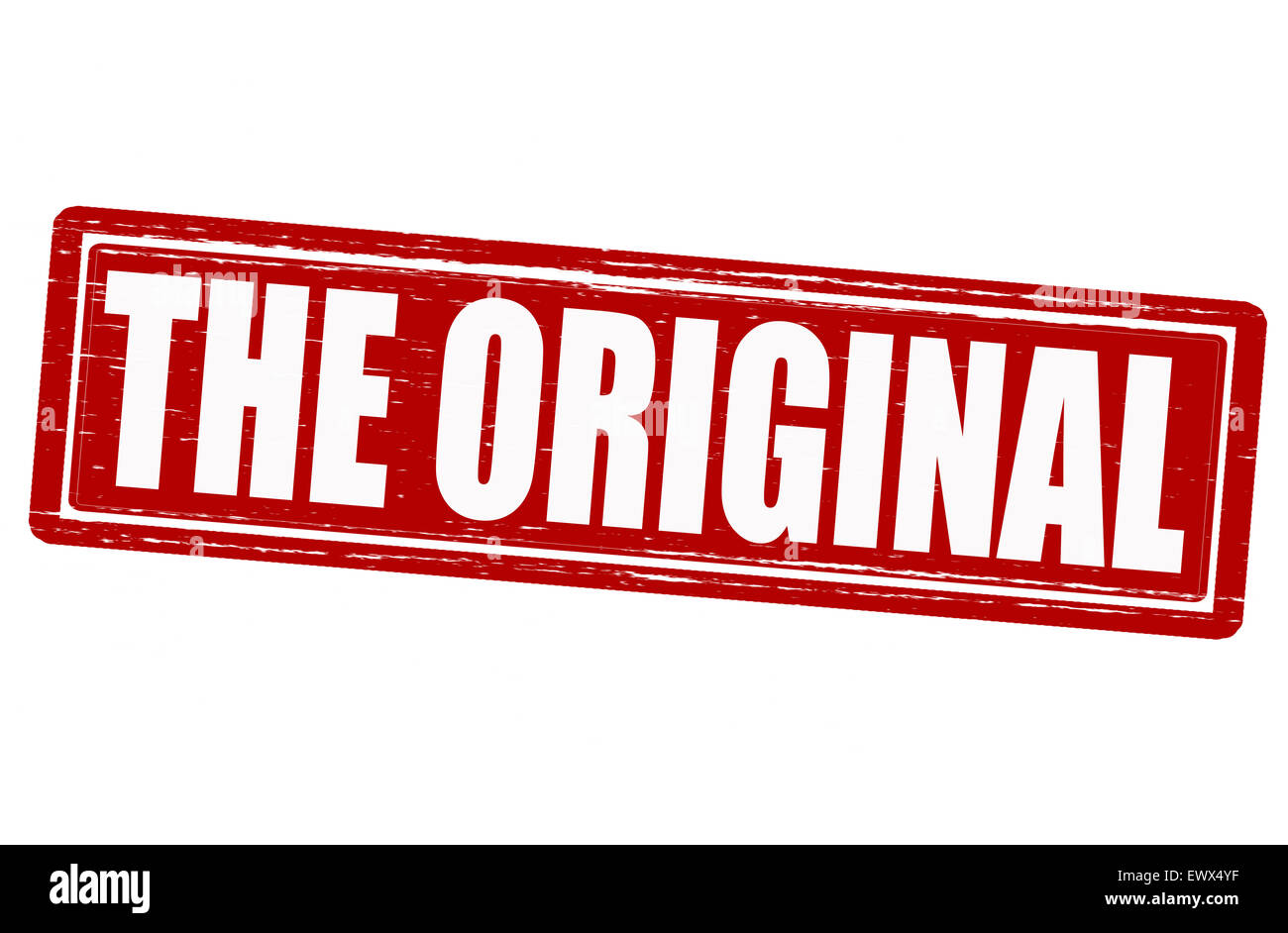 Stamp with text the original inside, illustration Stock Photo - Alamy