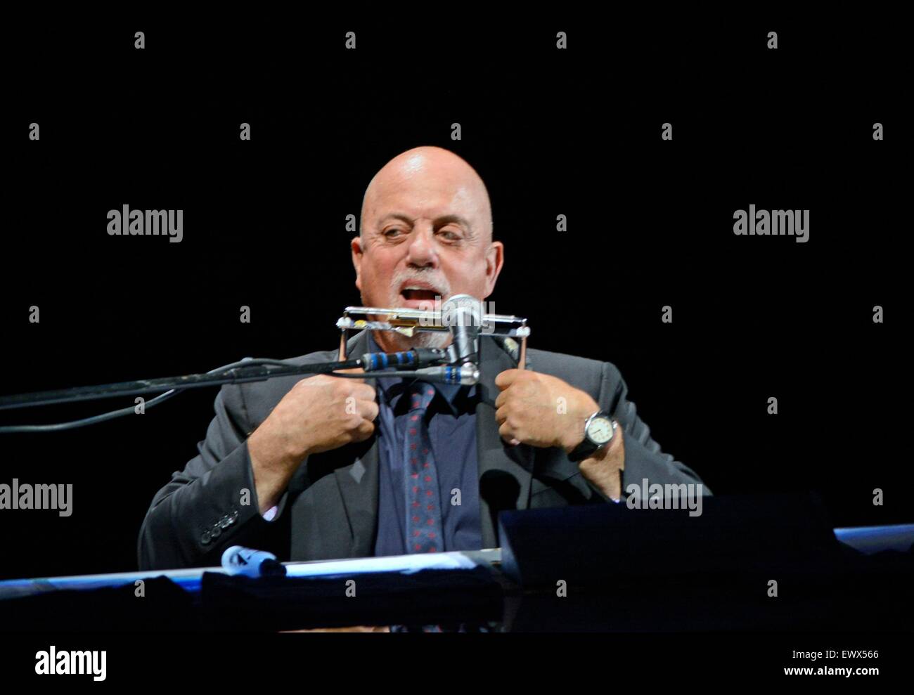 New York, NY, USA. 1st July, 2015. Billy Joel on stage for Billy Joel ...