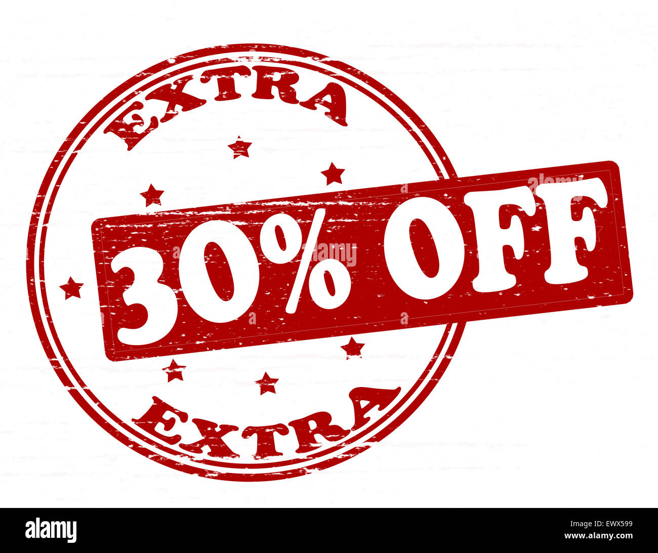 Stamp with text extra off inside, illustration Stock Photo - Alamy