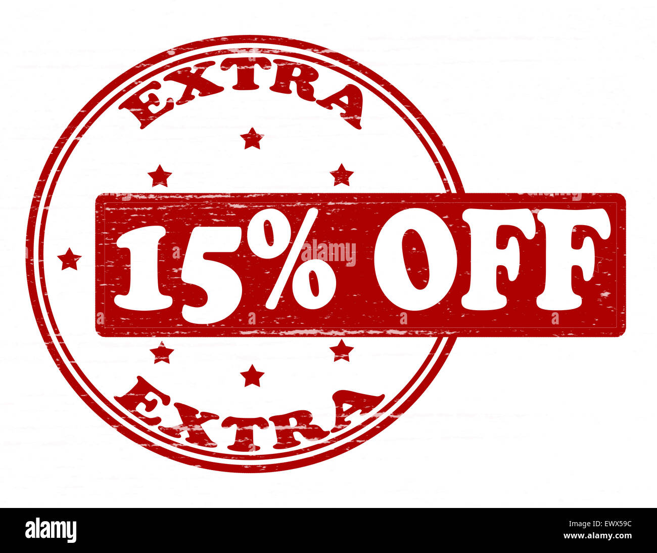 Stamp with text extra off inside, illustration Stock Photo - Alamy