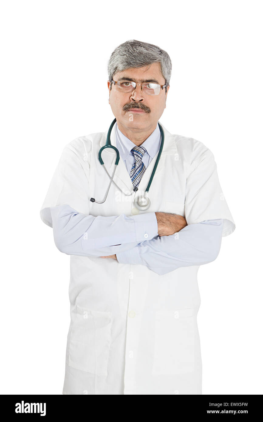 1 indian man Doctor standing pose Stock Photo - Alamy