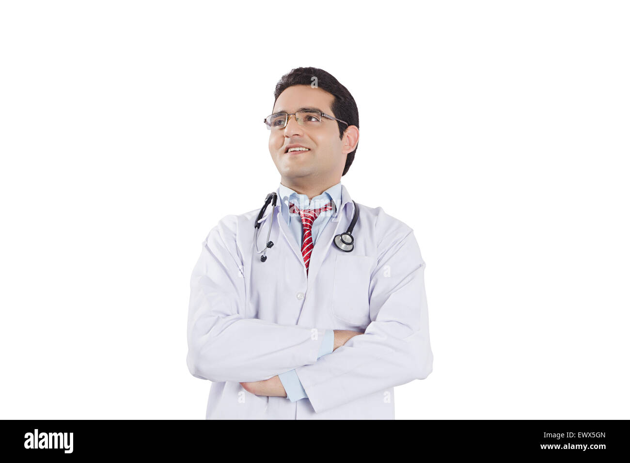 1 indian man Doctor standing pose Stock Photo - Alamy