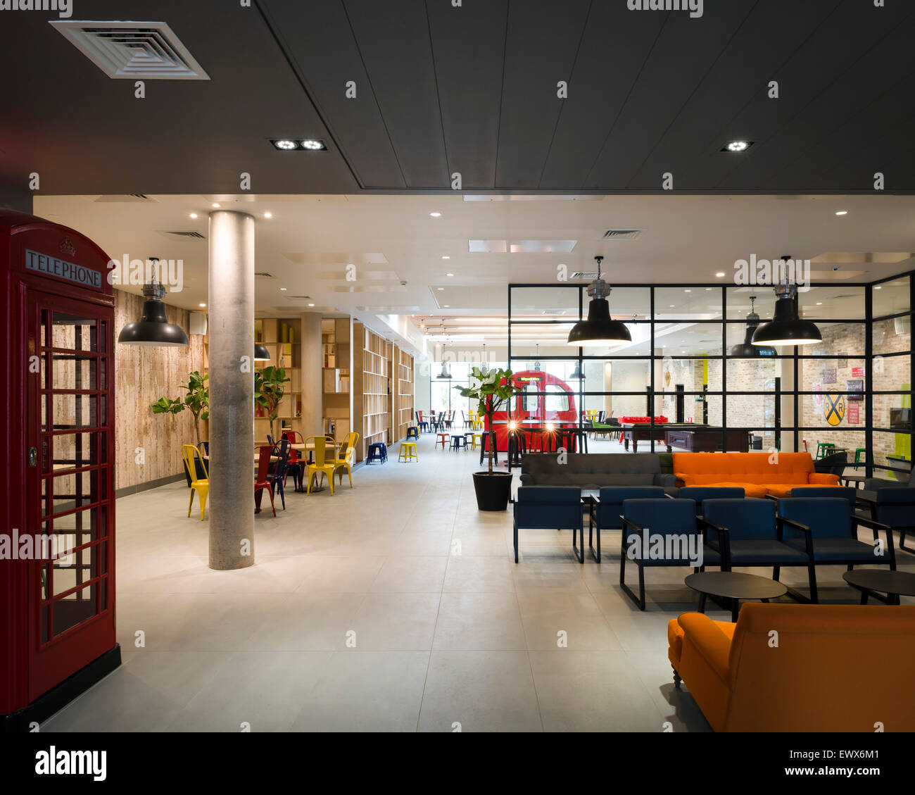 General view of student living lobby. Spring Mews Student Living ...