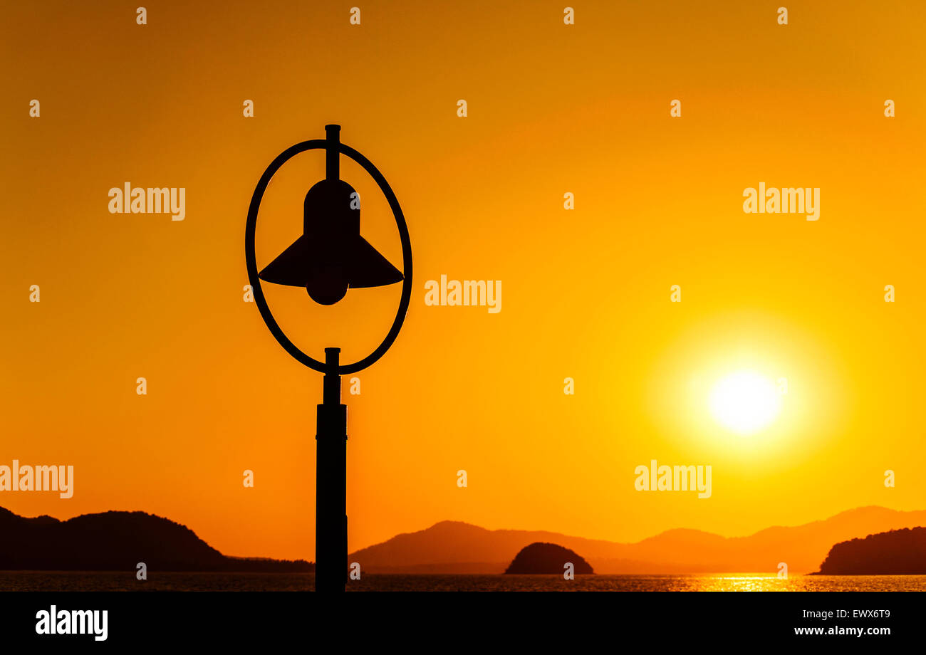 Beautiful nature and color of sunset Stock Photo - Alamy