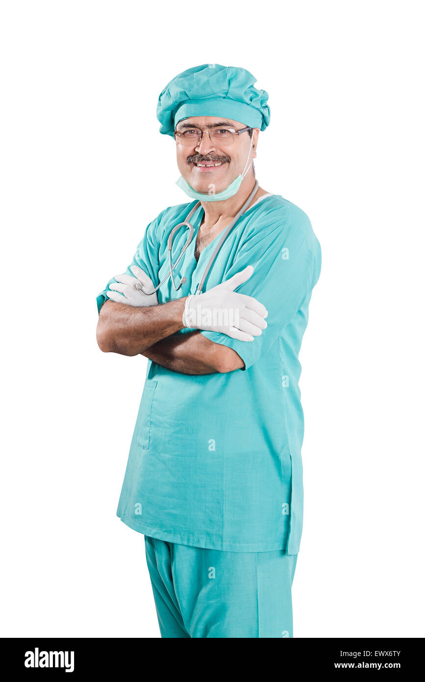 1 indian Surgeon man Doctor standing pose Stock Photo - Alamy