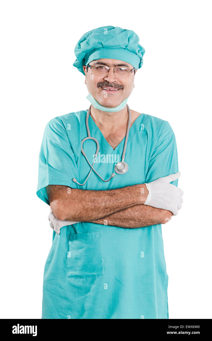 1 indian Surgeon man Doctor standing pose Stock Photo - Alamy