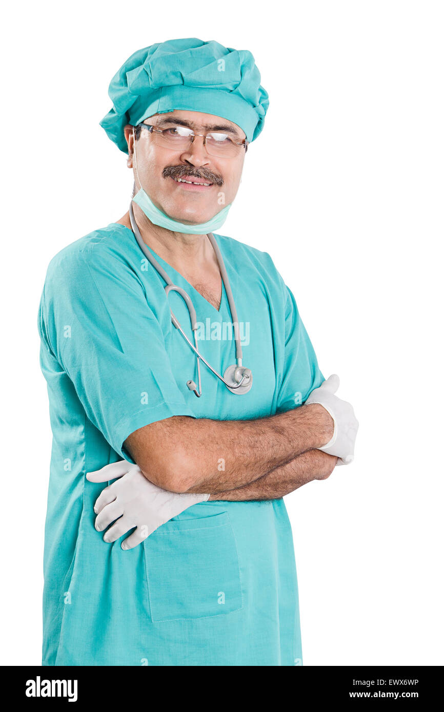 1 indian Surgeon man Doctor standing pose Stock Photo - Alamy