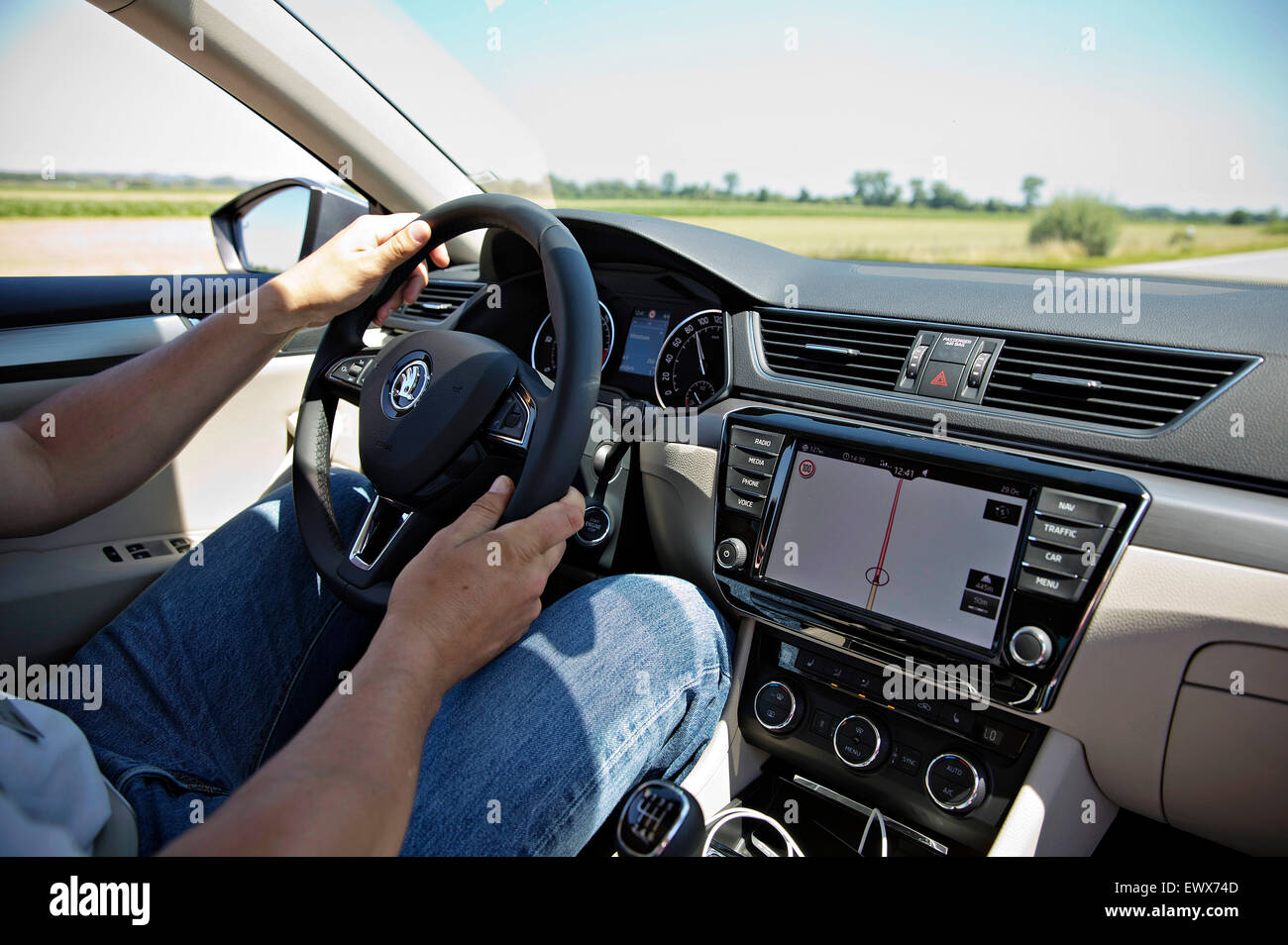 Skoda Superb Combi Stock Photo - Alamy