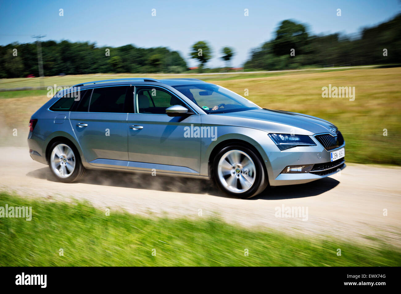 Skoda Superb Combi Stock Photo - Alamy