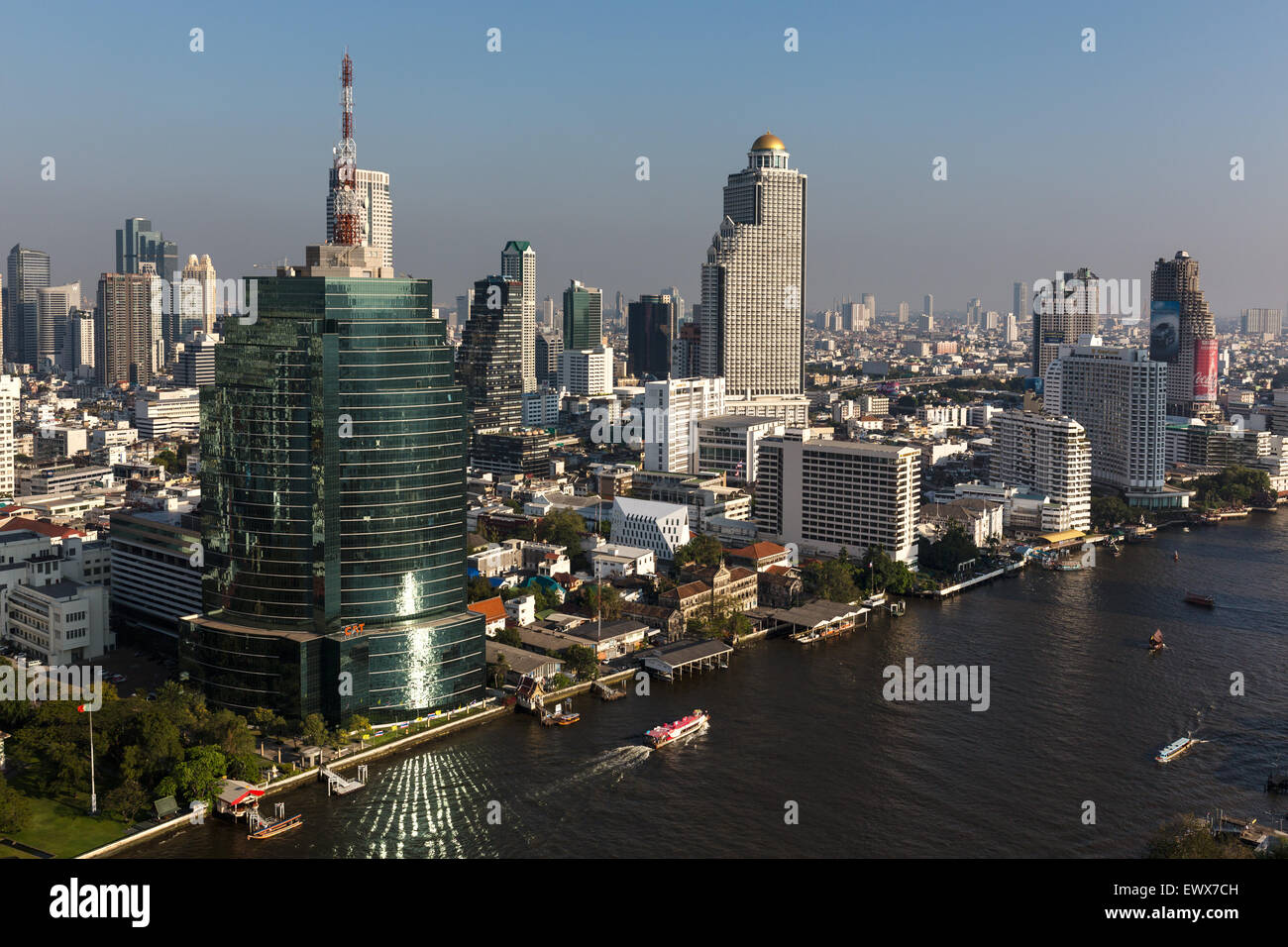 View of skyline, CAT Telecom Tower and Lebua State Tower from ...