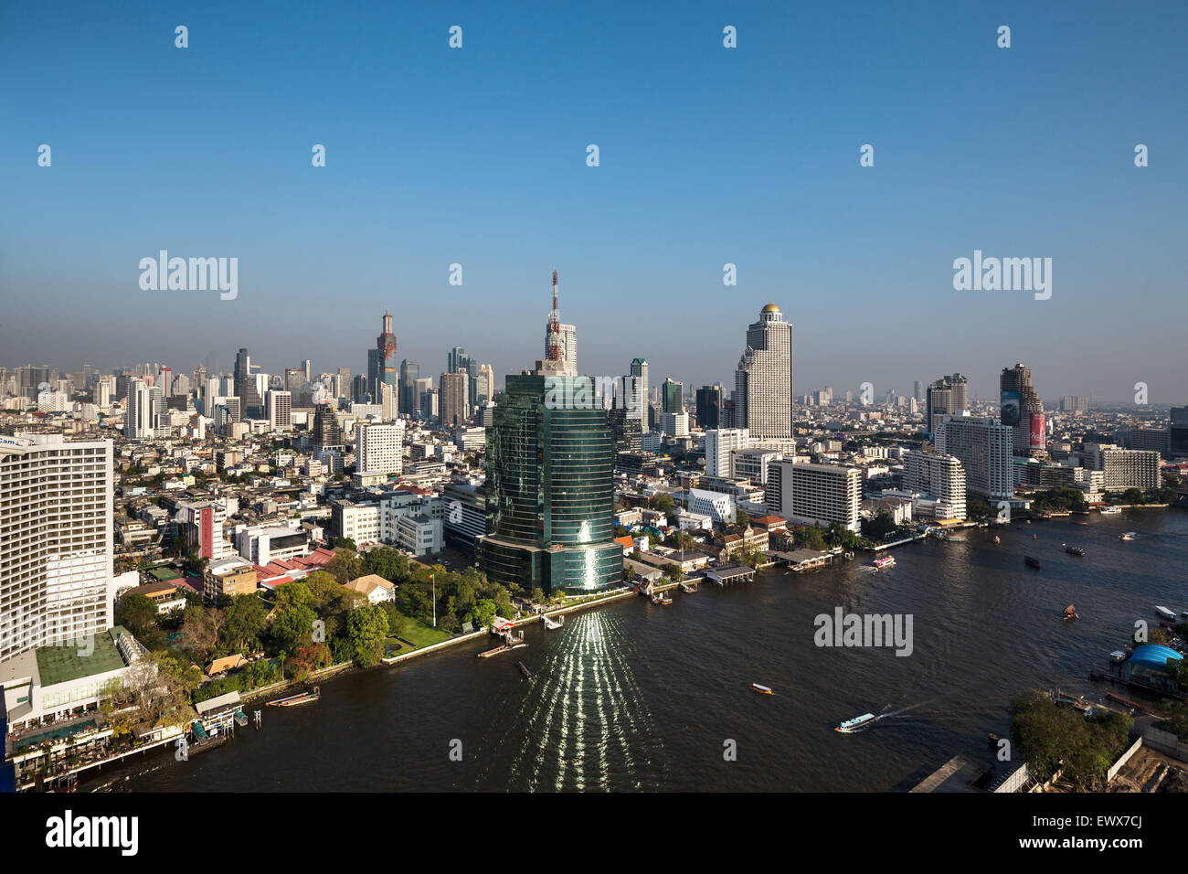 View of skyline, CAT Telecom Tower and Lebua State Tower from ...